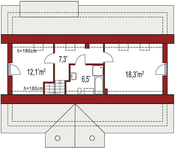Projekt domu Gienia 2 Klasyk A 98,60 m² - koszt budowy - EXTRADOM